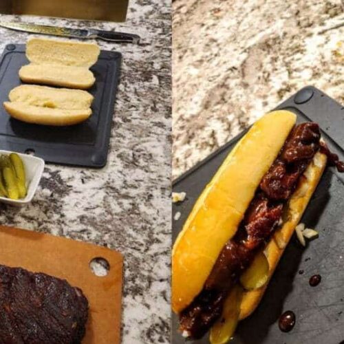 Homemade Rib Sandwich